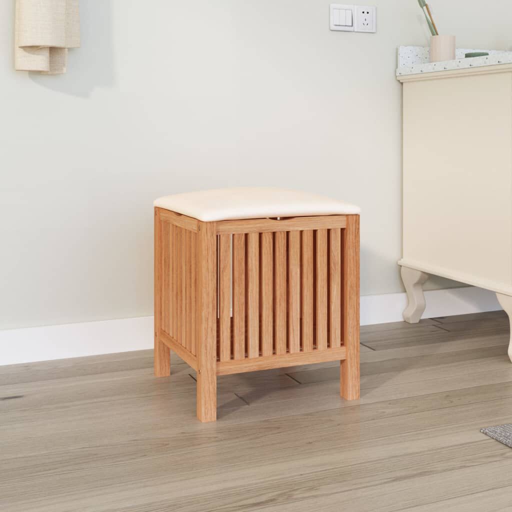 vidaXL Badhocker 40,5x40x52 cm Massivholz Nussbaum | vidaXL.de