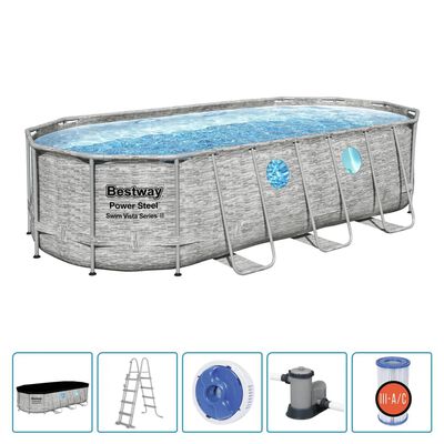 Bestway Power Steel Swim Vista Series Pool Set 549x274x122 cm | vidaXL.de