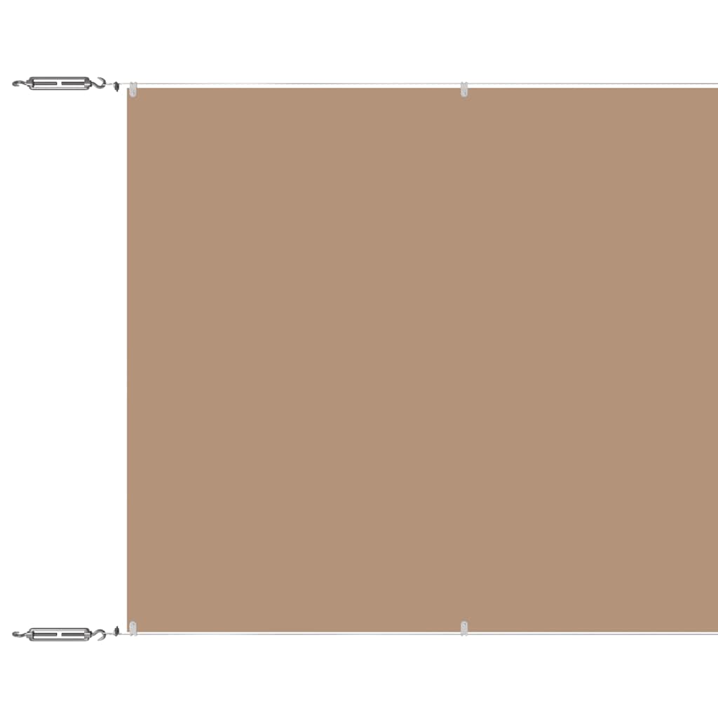 vidaXL Senkrechtmarkise Taupe 100x1000 cm Oxford-Gewebe | vidaXL.de