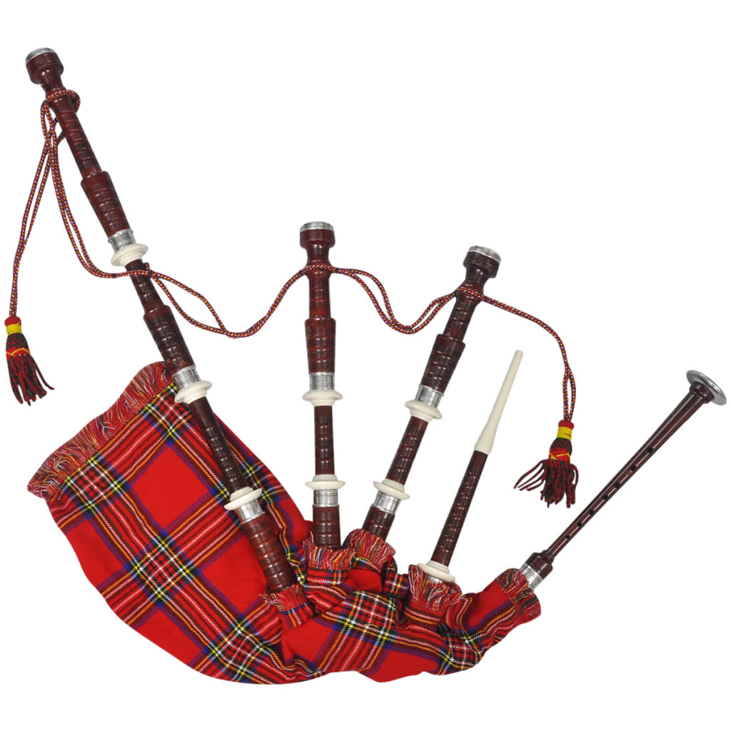 Schottischer Dudelsack Great Highland Roter Royal Stewart Tartan ...